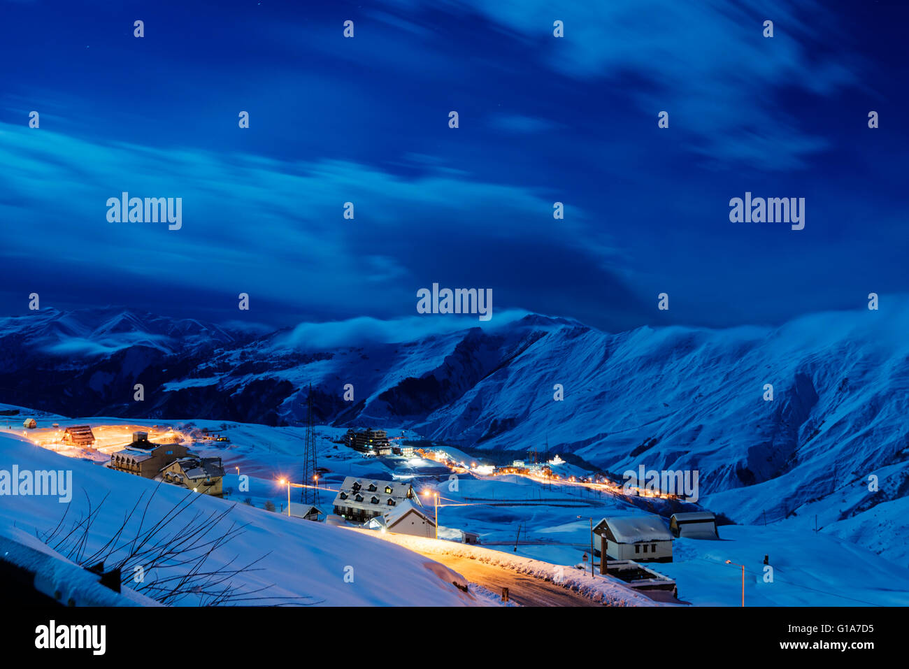 Eurasia, Caucasus region, Georgia, Gudauri ski resort Stock Photo - Alamy
