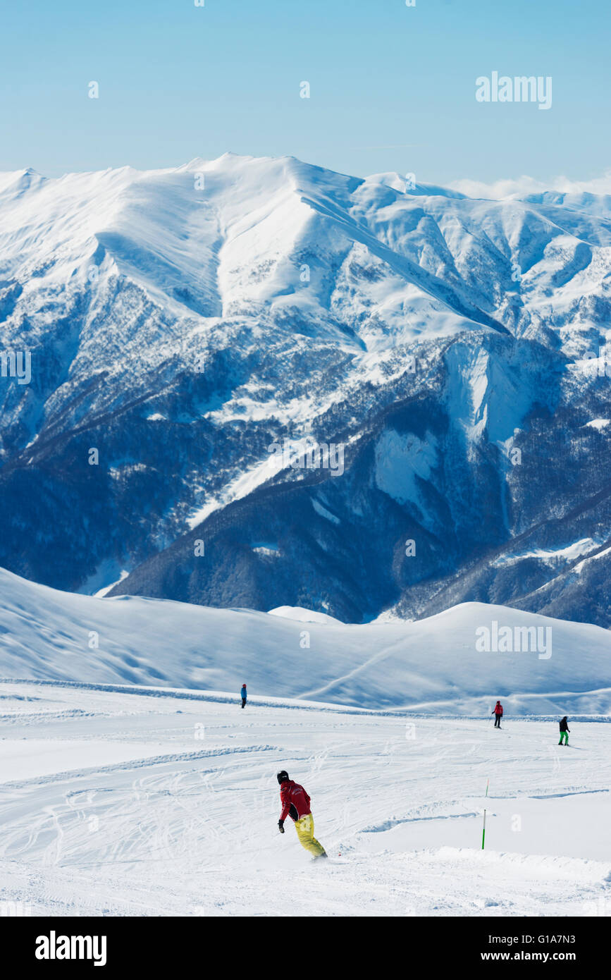 Eurasia, Caucasus region, Georgia, Gudauri ski resort Stock Photo - Alamy