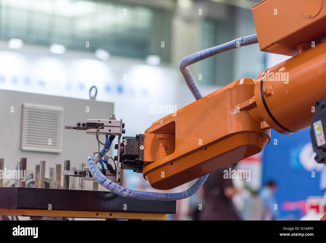 robotic hand machine tool at industrial manufacture factory Stock Photo ...