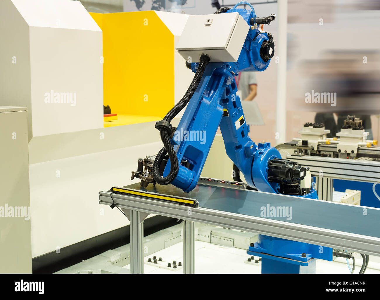 robotic hand machine tool at industrial manufacture factory Stock Photo ...
