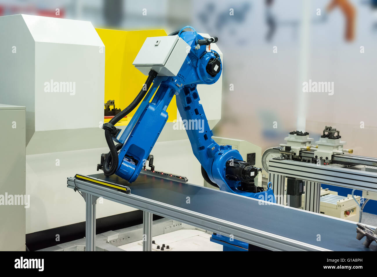 robotic hand machine tool at industrial manufacture factory Stock Photo ...