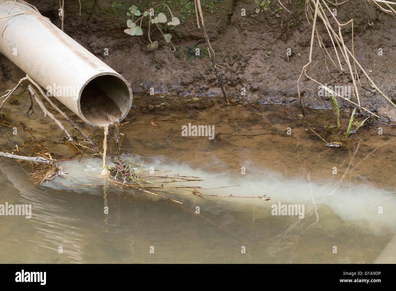 Draining effluent pipe hi-res stock photography and images - Alamy