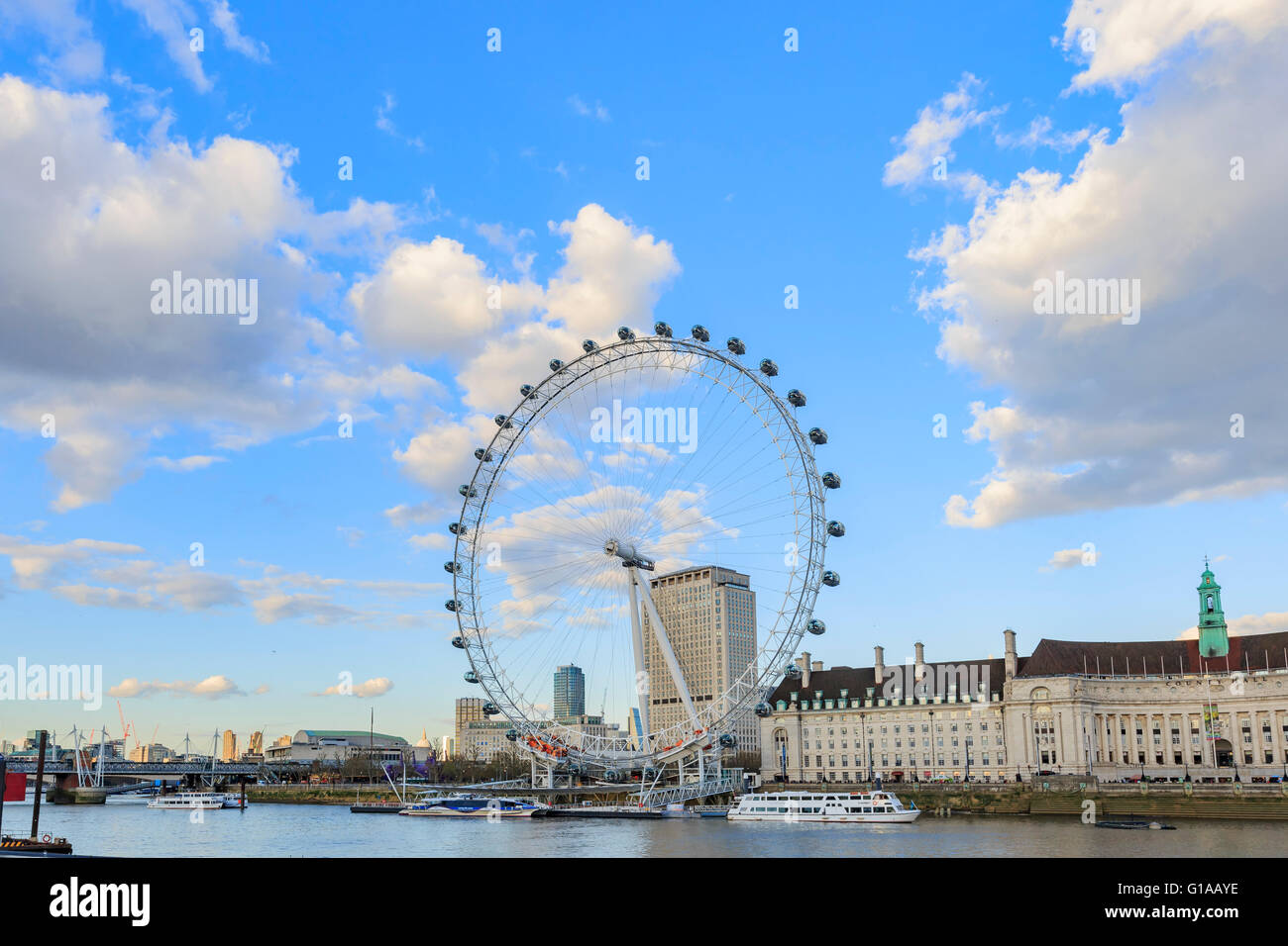 The famous London eye, United Kingdom Stock Photo - Alamy