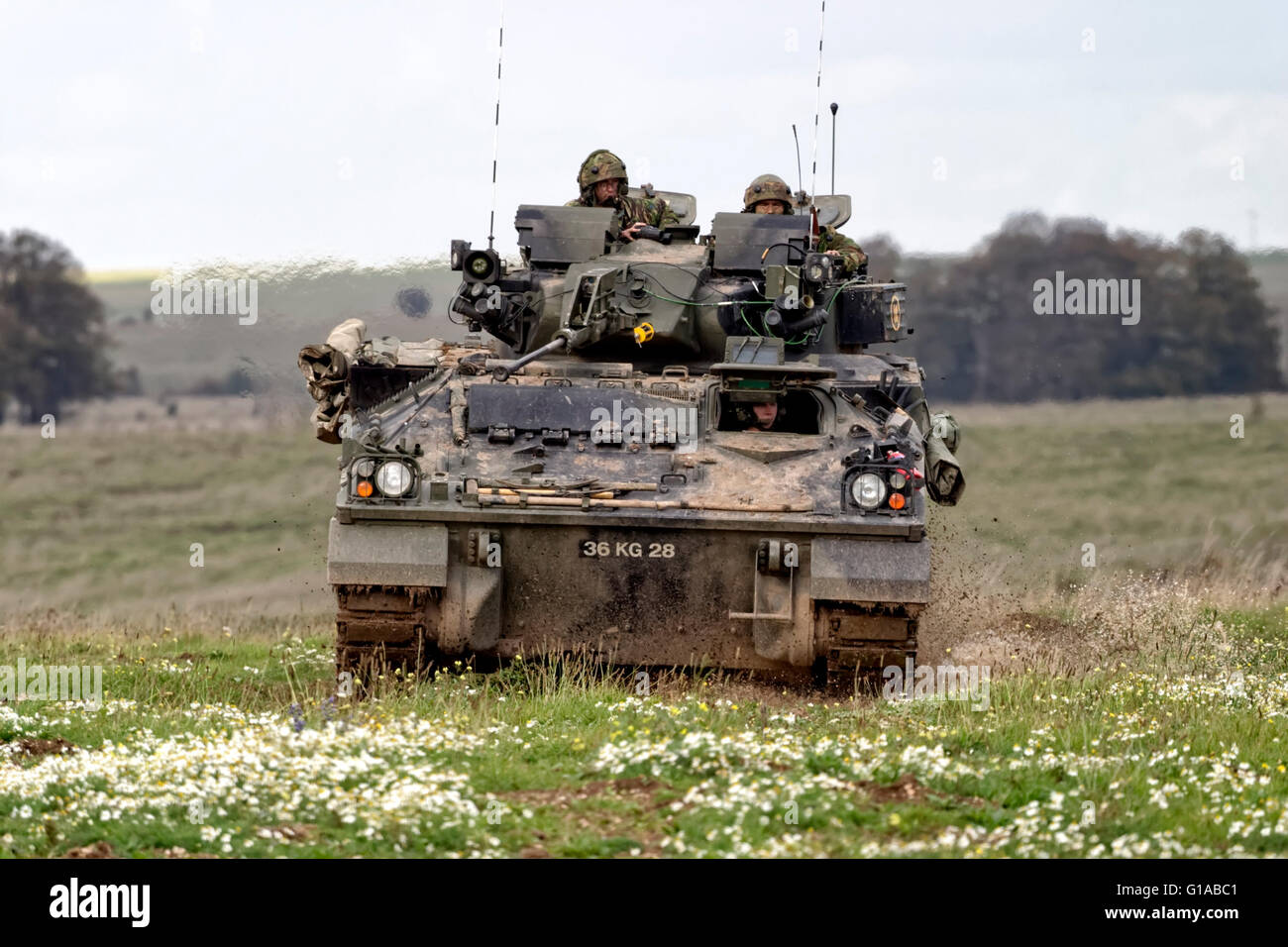 Warrior Tracked Armoured Vehicle High Resolution Stock Photography and ...