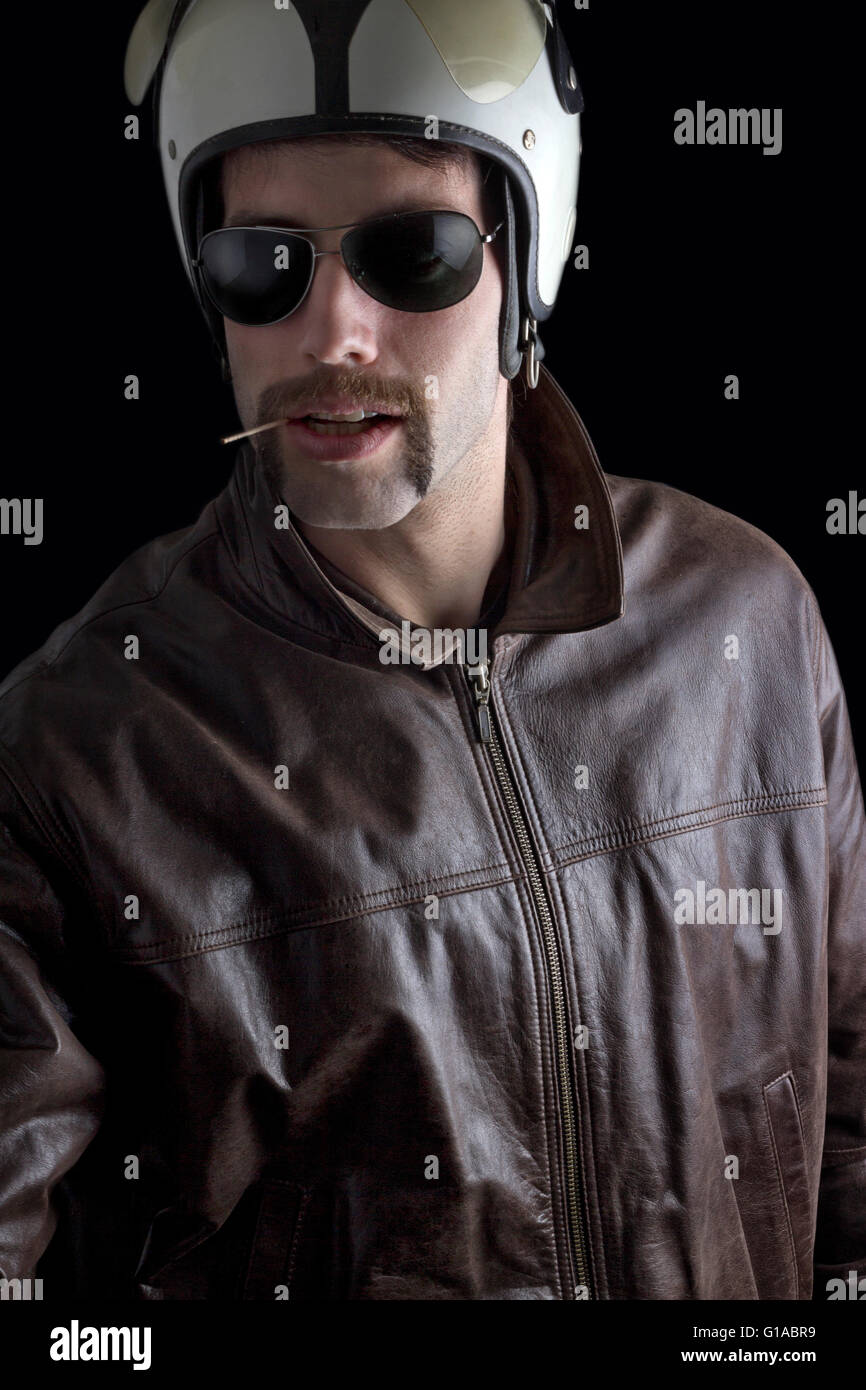 Portait of a retro policeman Stock Photo - Alamy