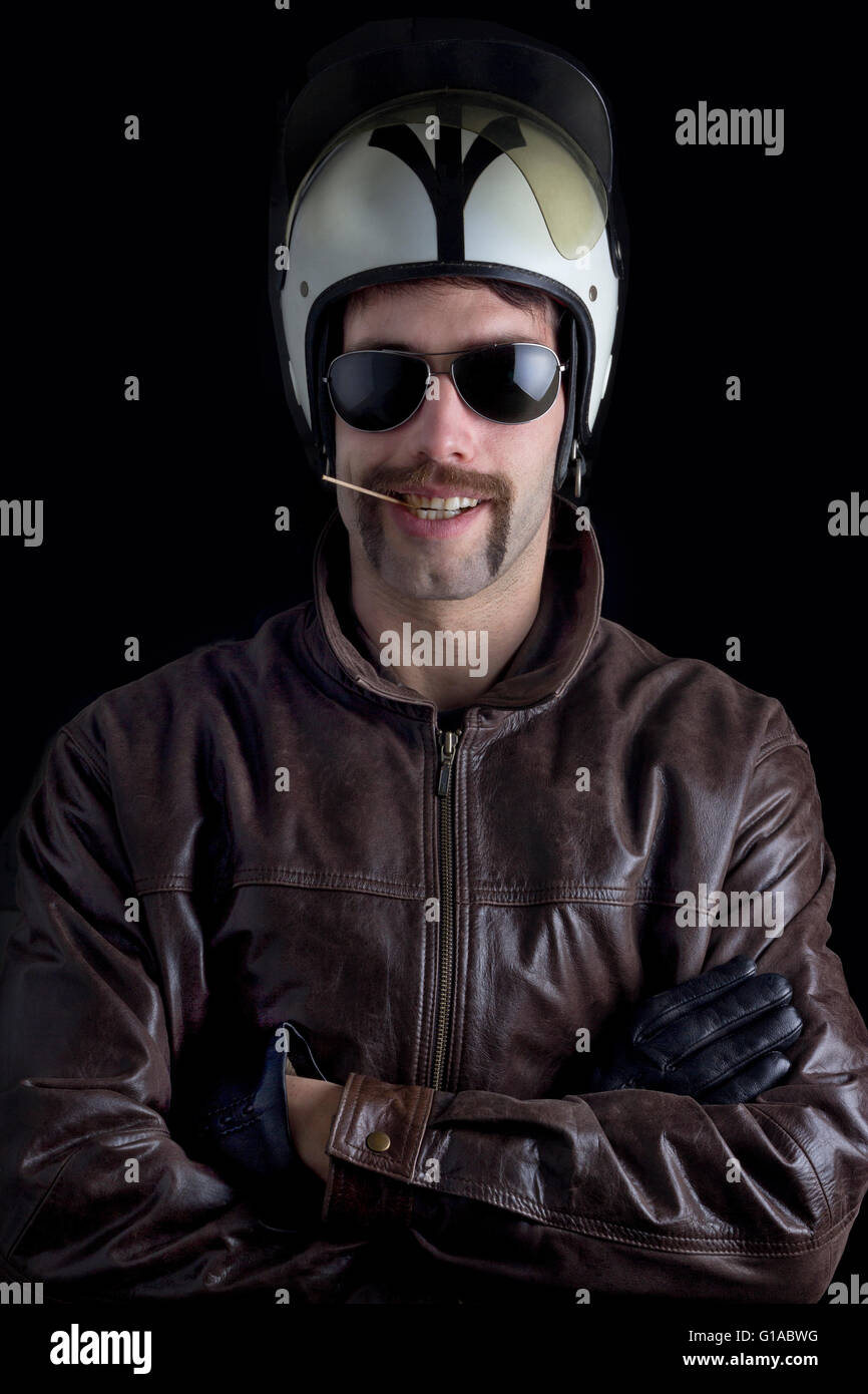 Portait of a retro policeman Stock Photo - Alamy
