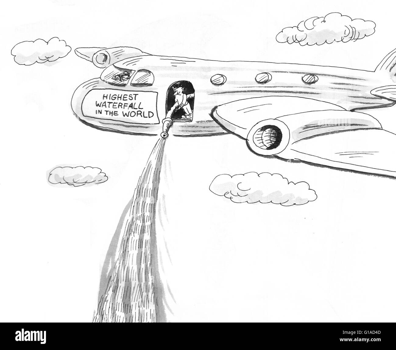 Natural waterfall Cut Out Stock Images & Pictures - Alamy