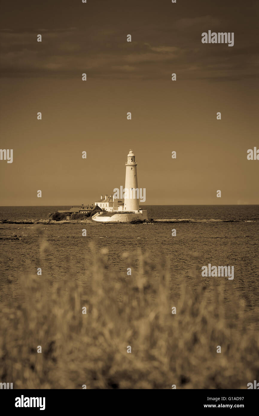 Lighthouse at the sea shore Stock Photo - Alamy