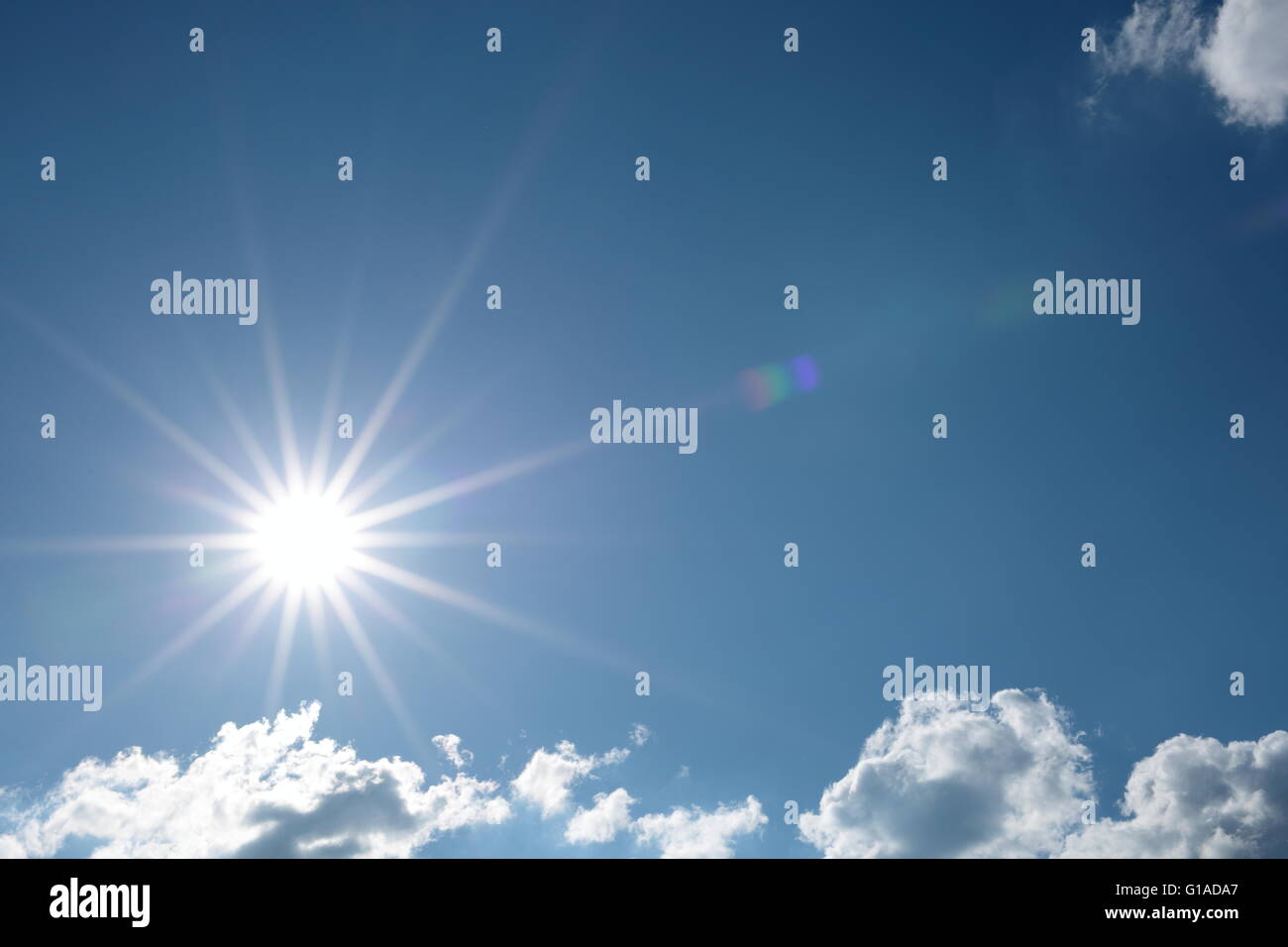 Sky blue sun hi-res stock photography and images - Alamy