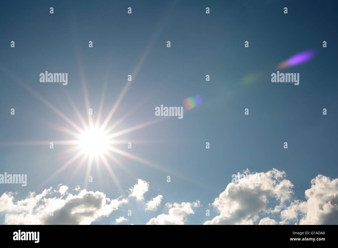 Sky blue sun hi-res stock photography and images - Alamy