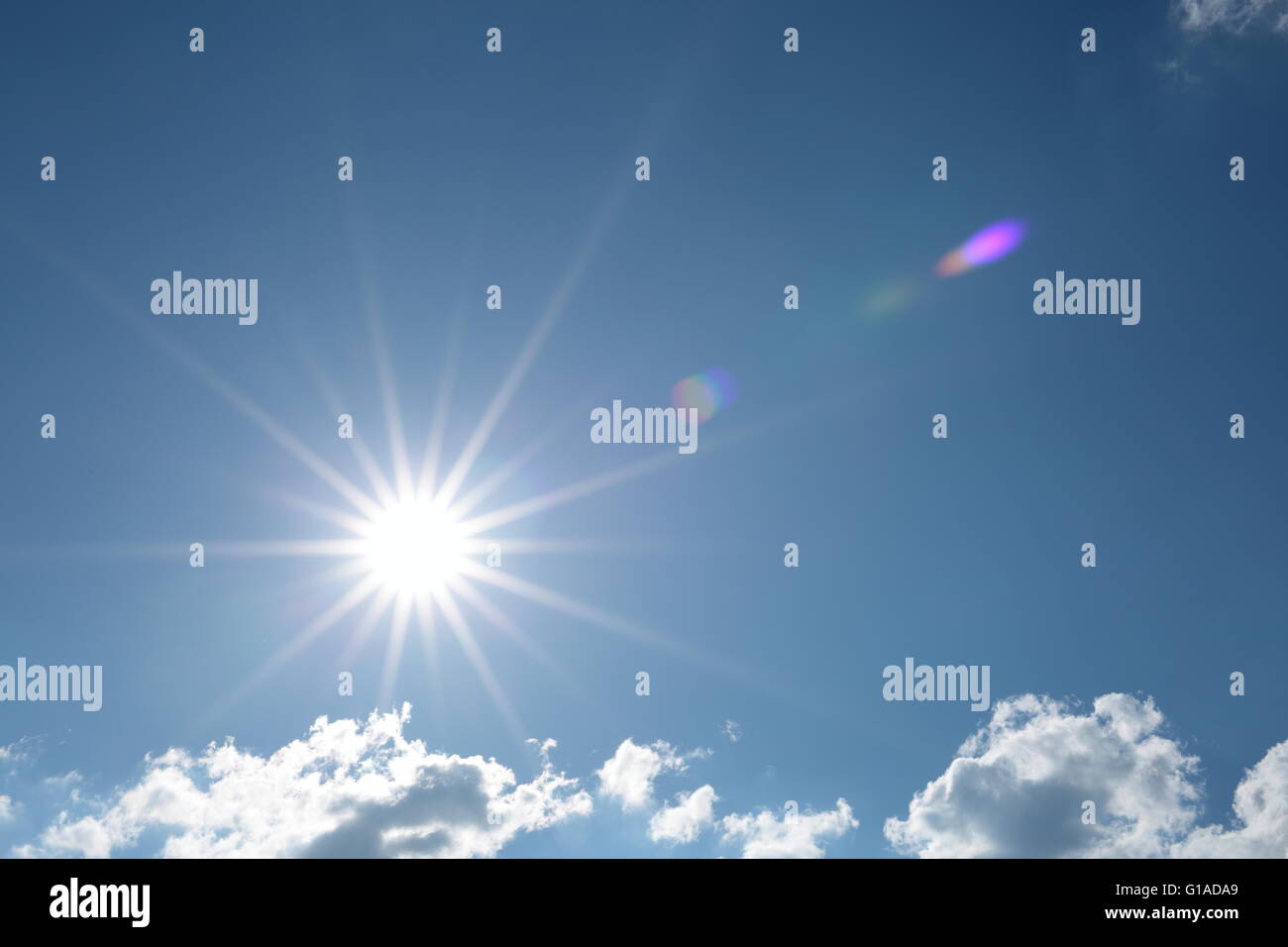 Sky blue sun hi-res stock photography and images - Alamy