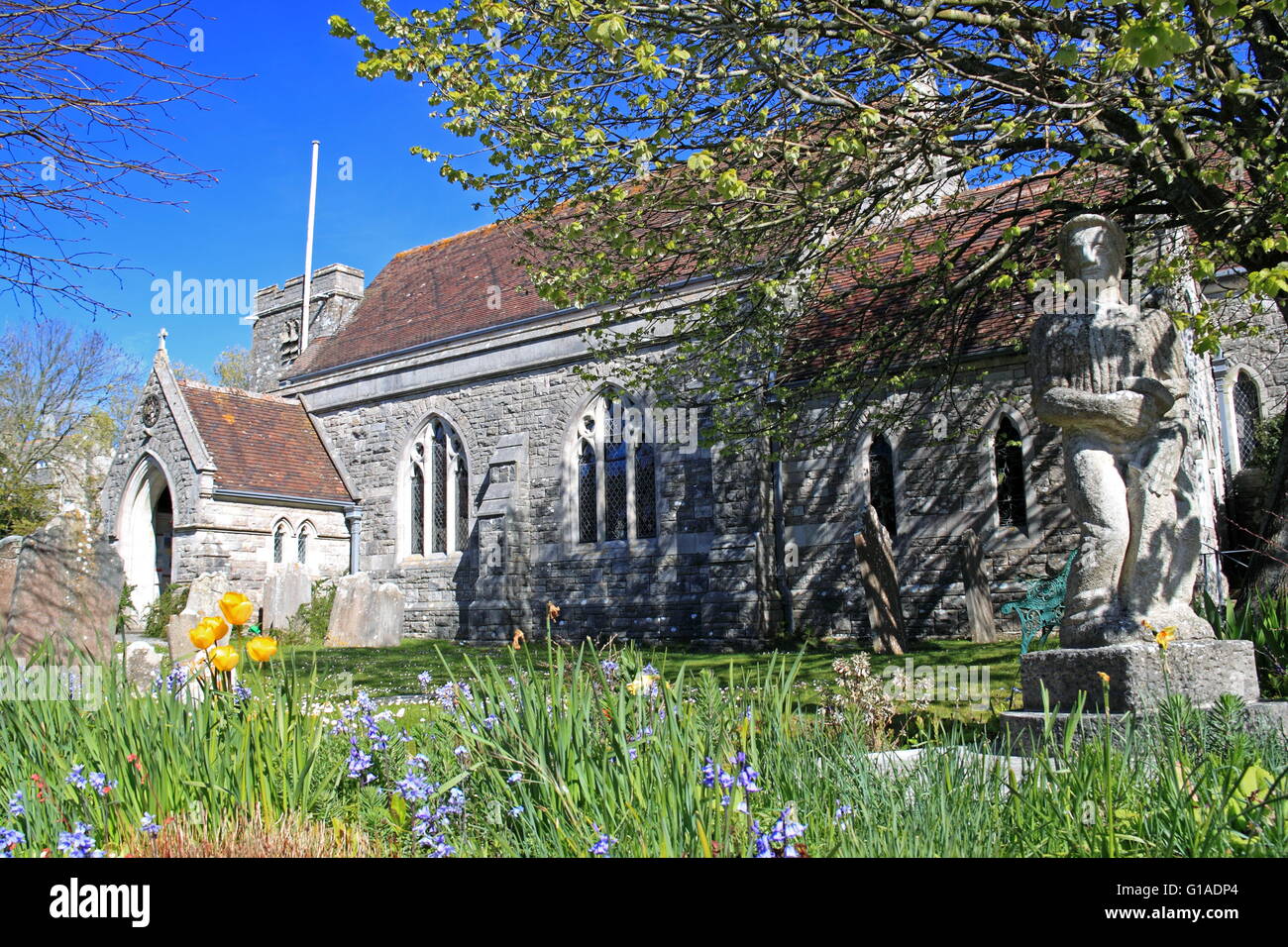 St George's church, Langton Matravers, Purbeck, Jurassic Coast, Dorset ...
