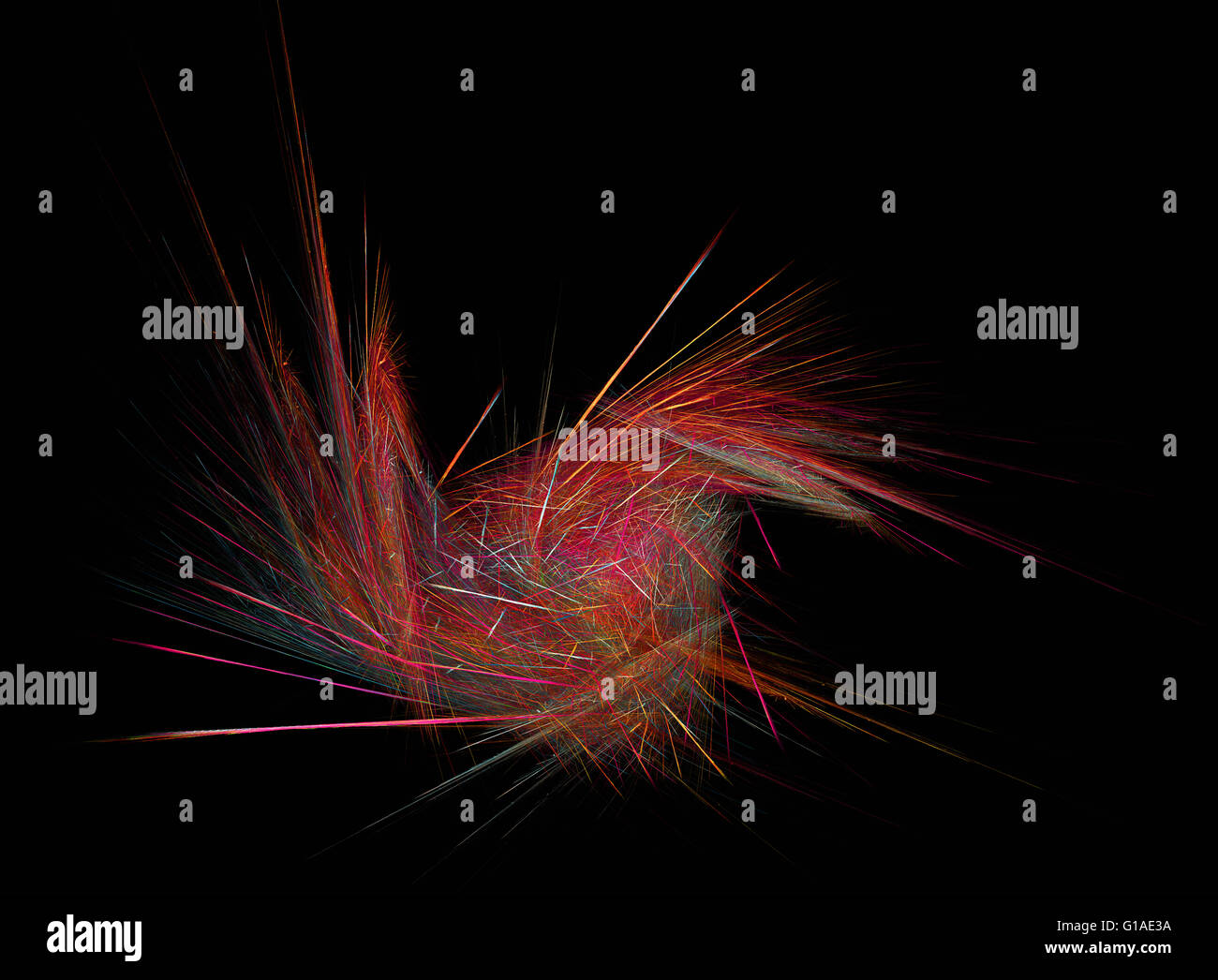 Multi Coloured Sparks Stock Photo - Alamy