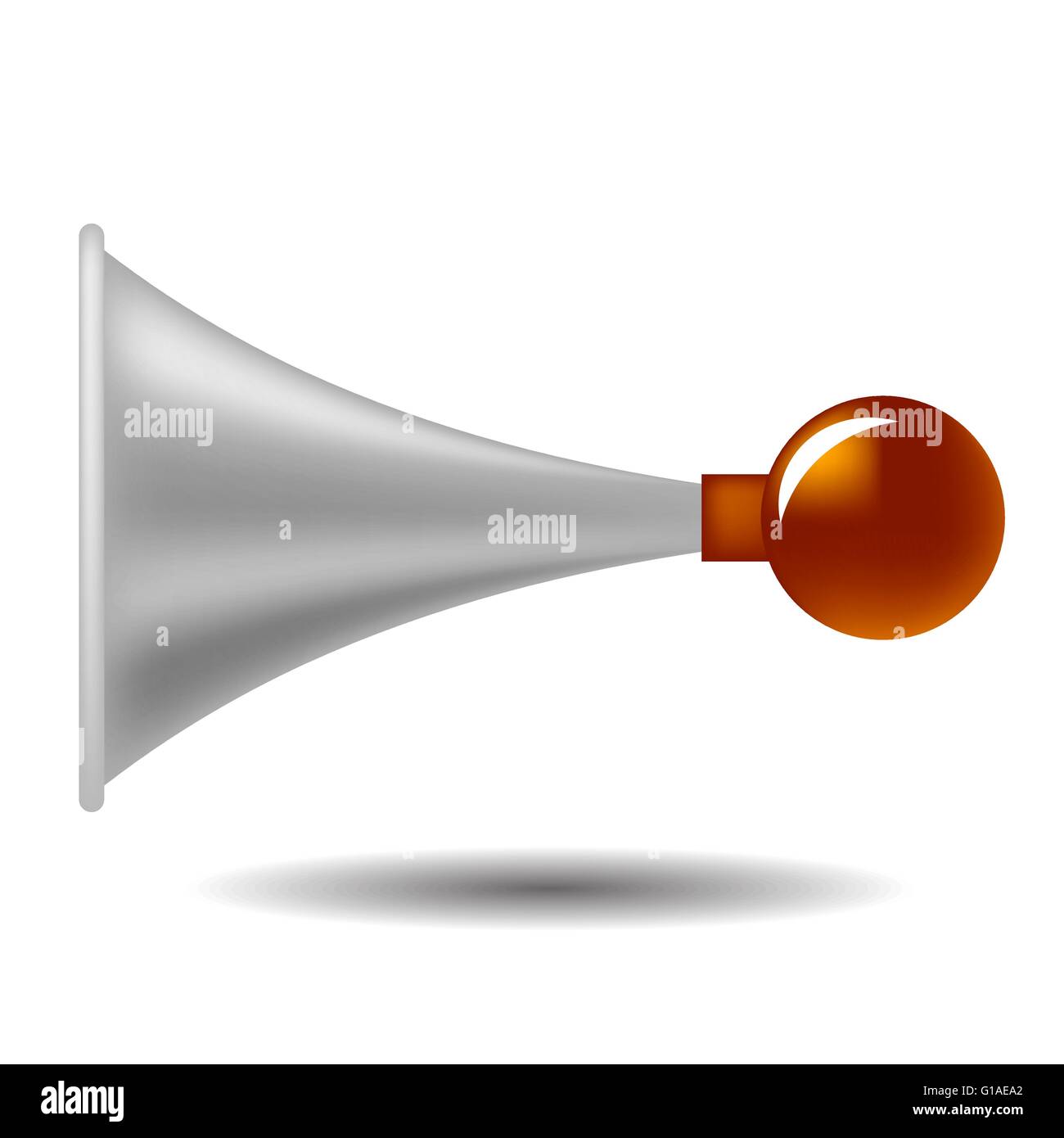 Vintage old car horn Stock Vector Images - Alamy