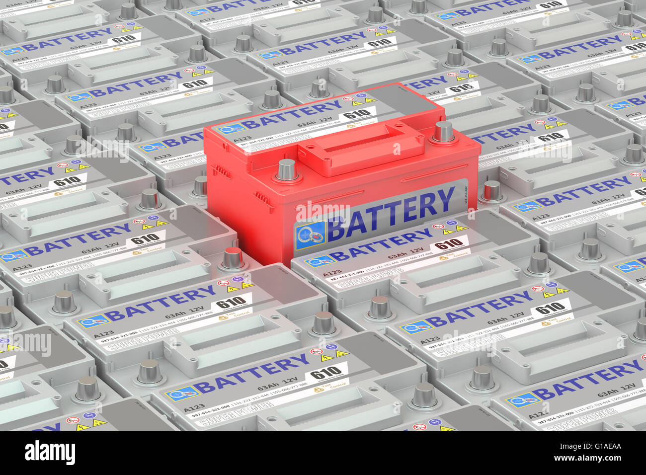 Car batteries background, 3D rendering Stock Photo - Alamy