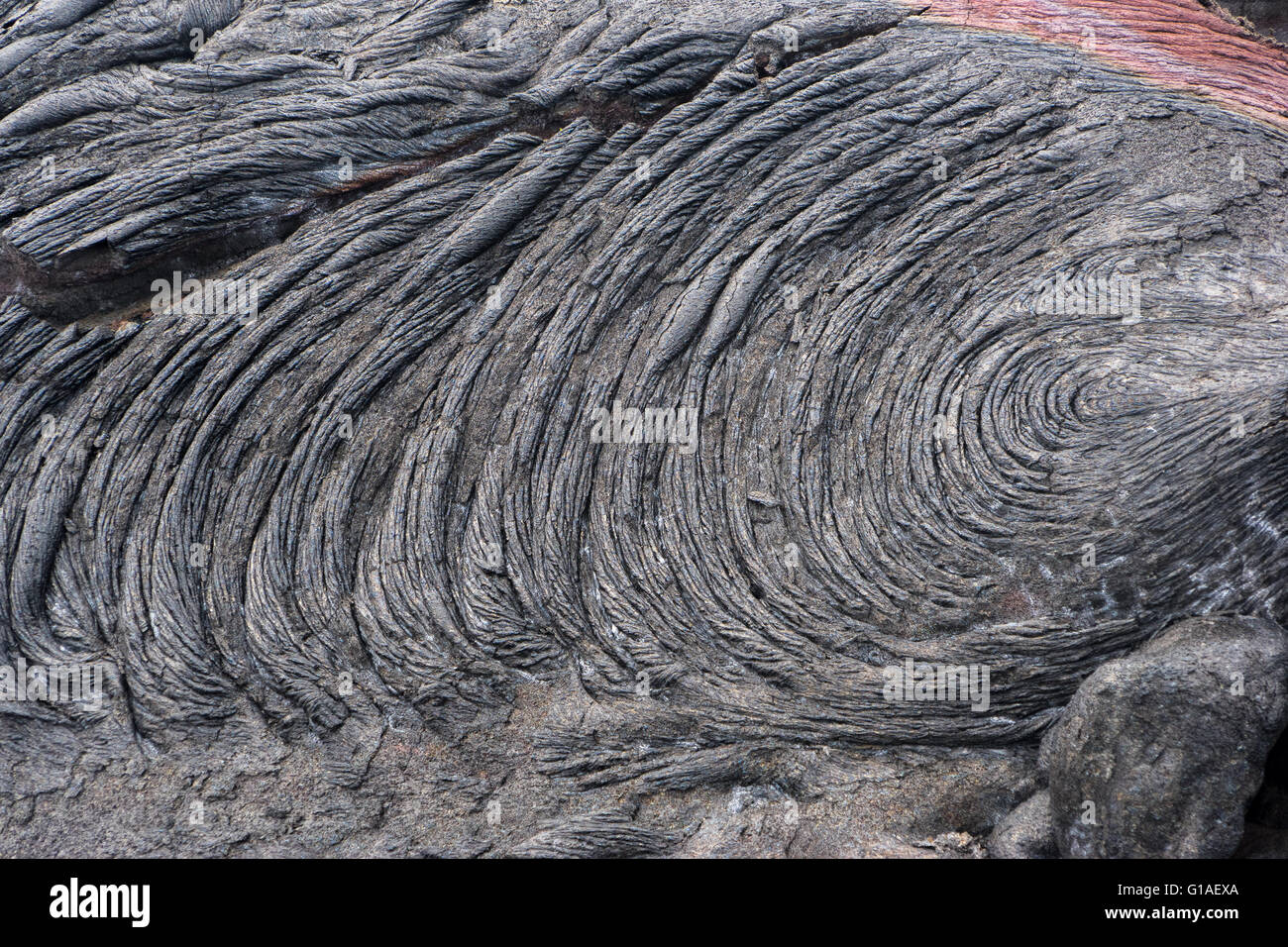 Cooled lava showing an interesting swirl pattern Stock Photo - Alamy