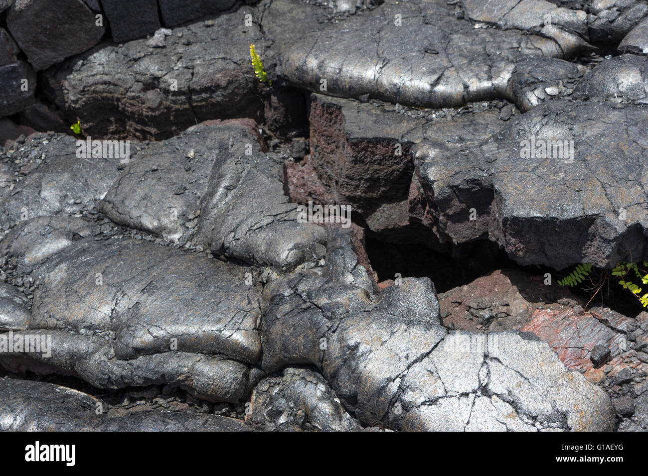 Cooled Lava on Hawaii's Big Island Stock Photo - Alamy