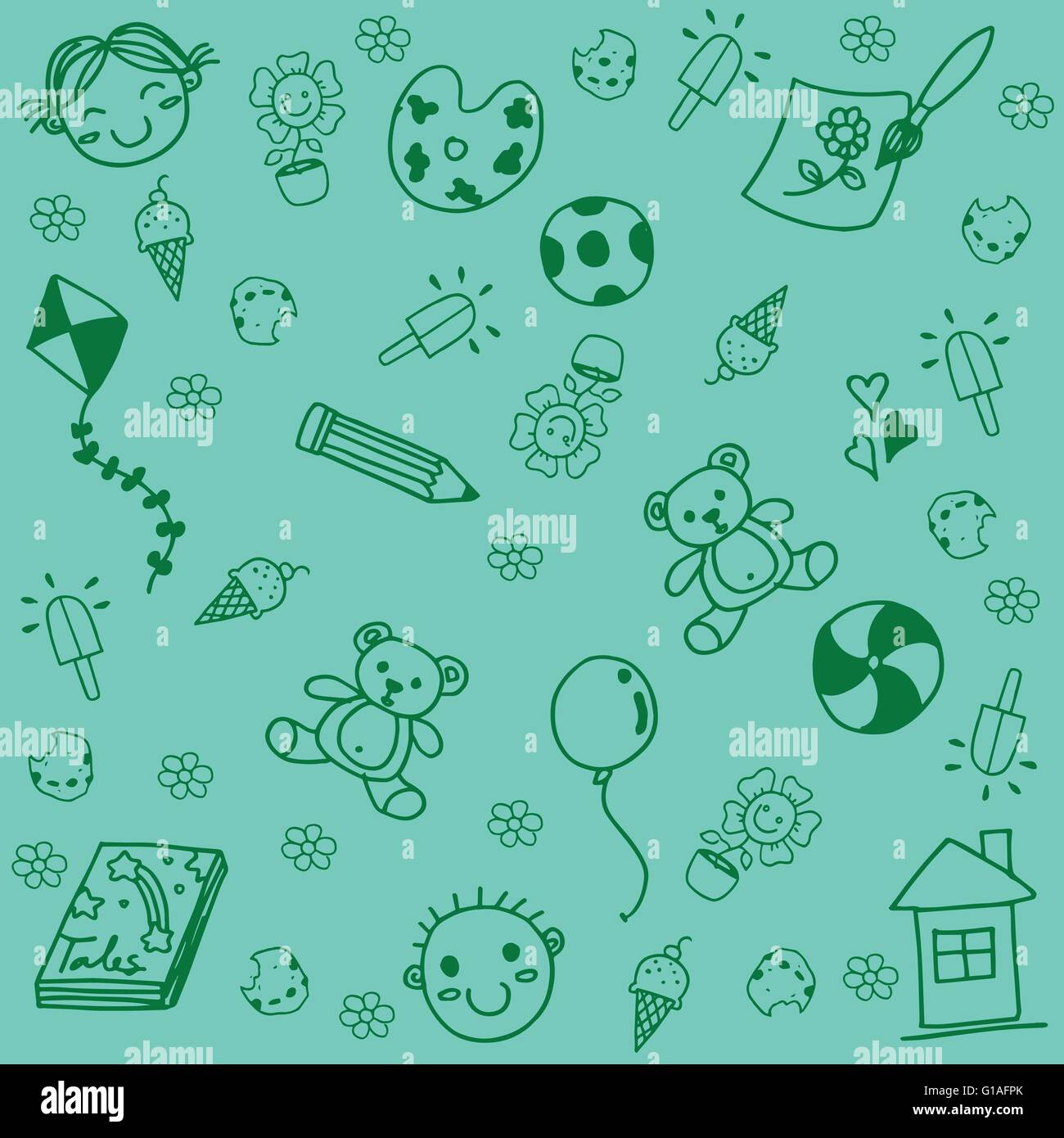 Toy for kids doodle art Stock Vector Image & Art - Alamy