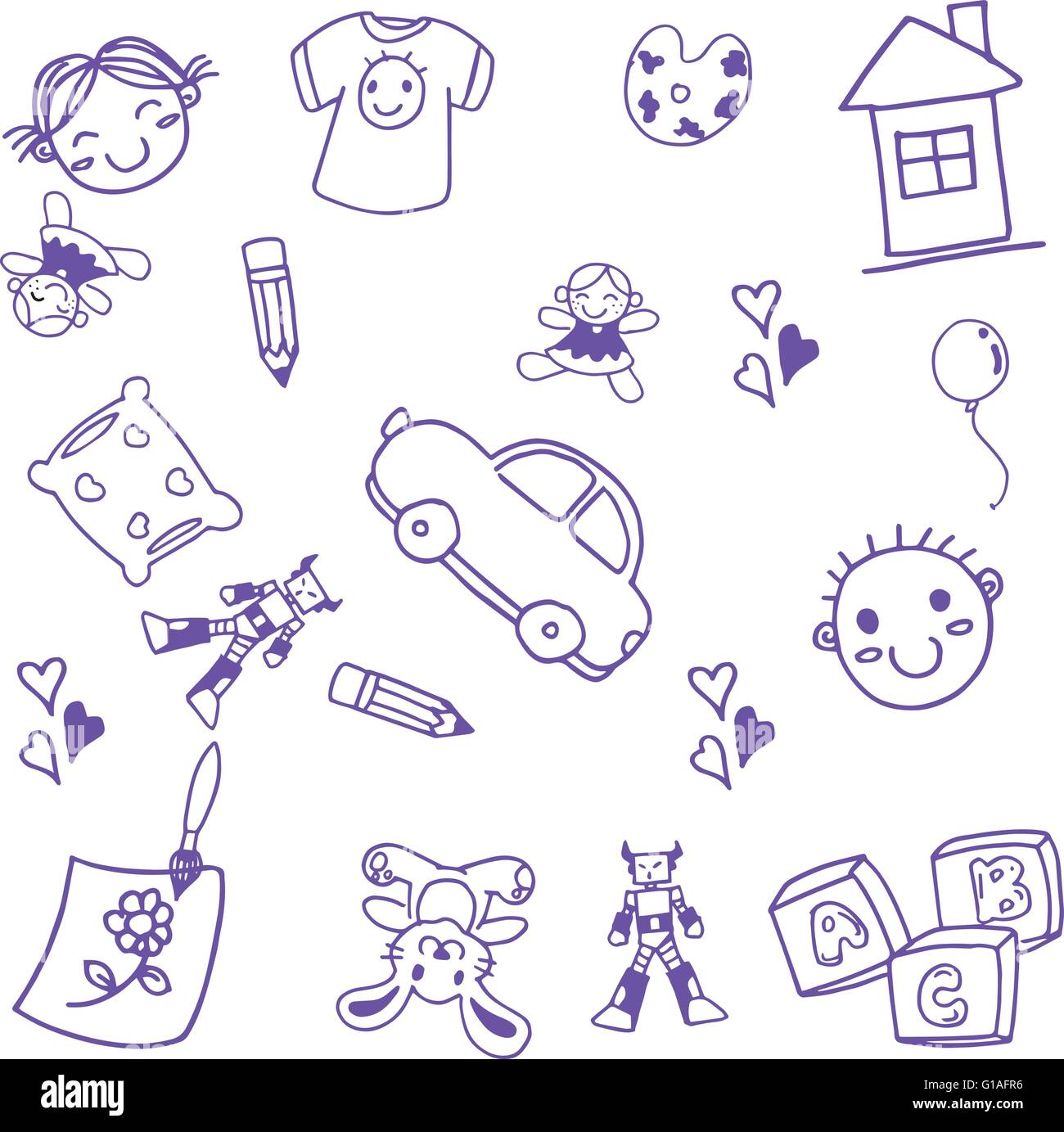 Funny dool Stock Vector Images - Alamy