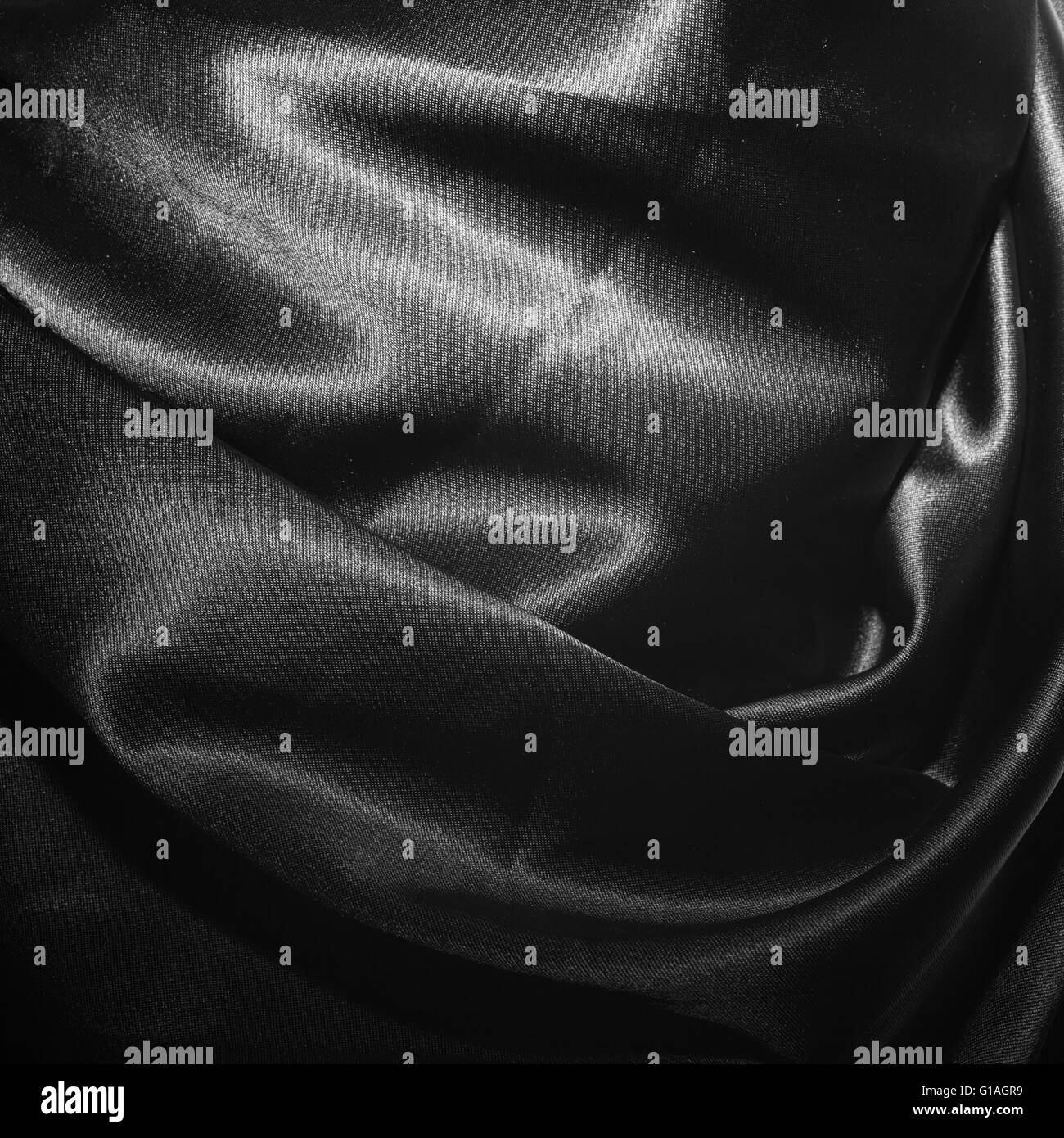 Fabric curtain texture textile Black and White Stock Photos & Images ...