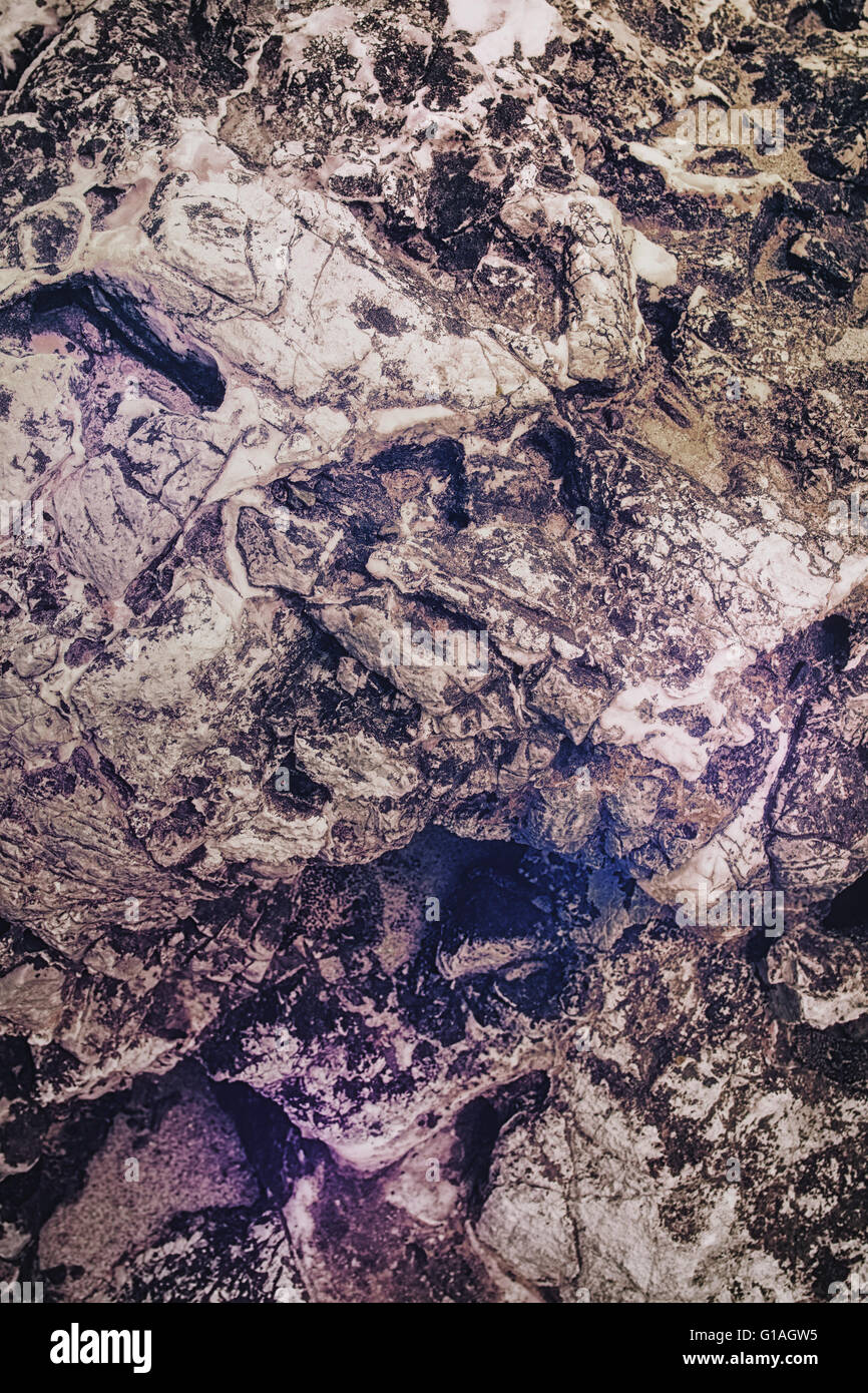 The texture of the rock breaking closeup Stock Photo - Alamy