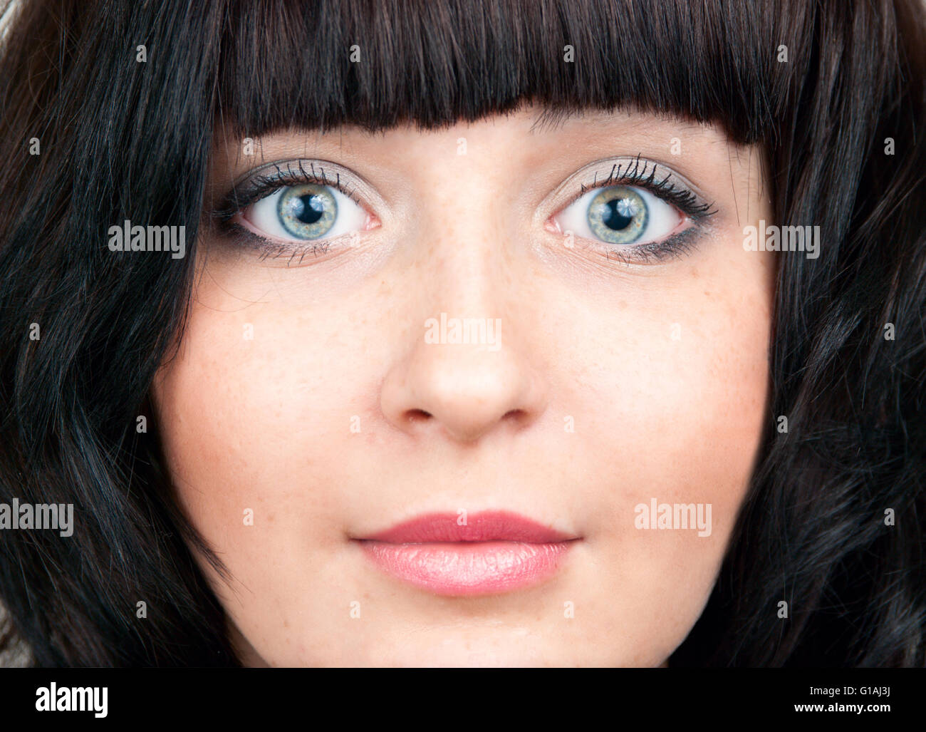 beautiful female face Stock Photo - Alamy