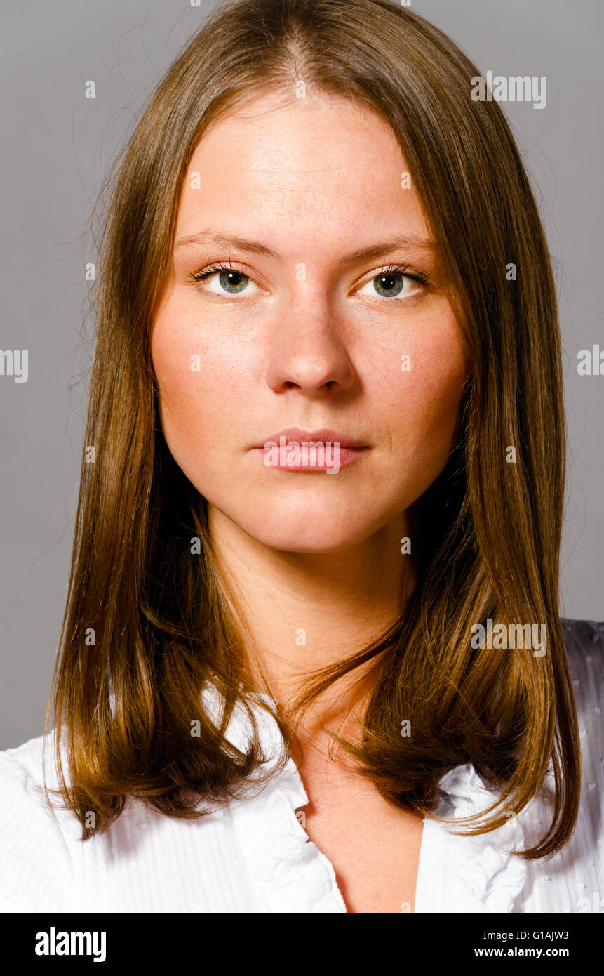 young caucasian woman Stock Photo - Alamy