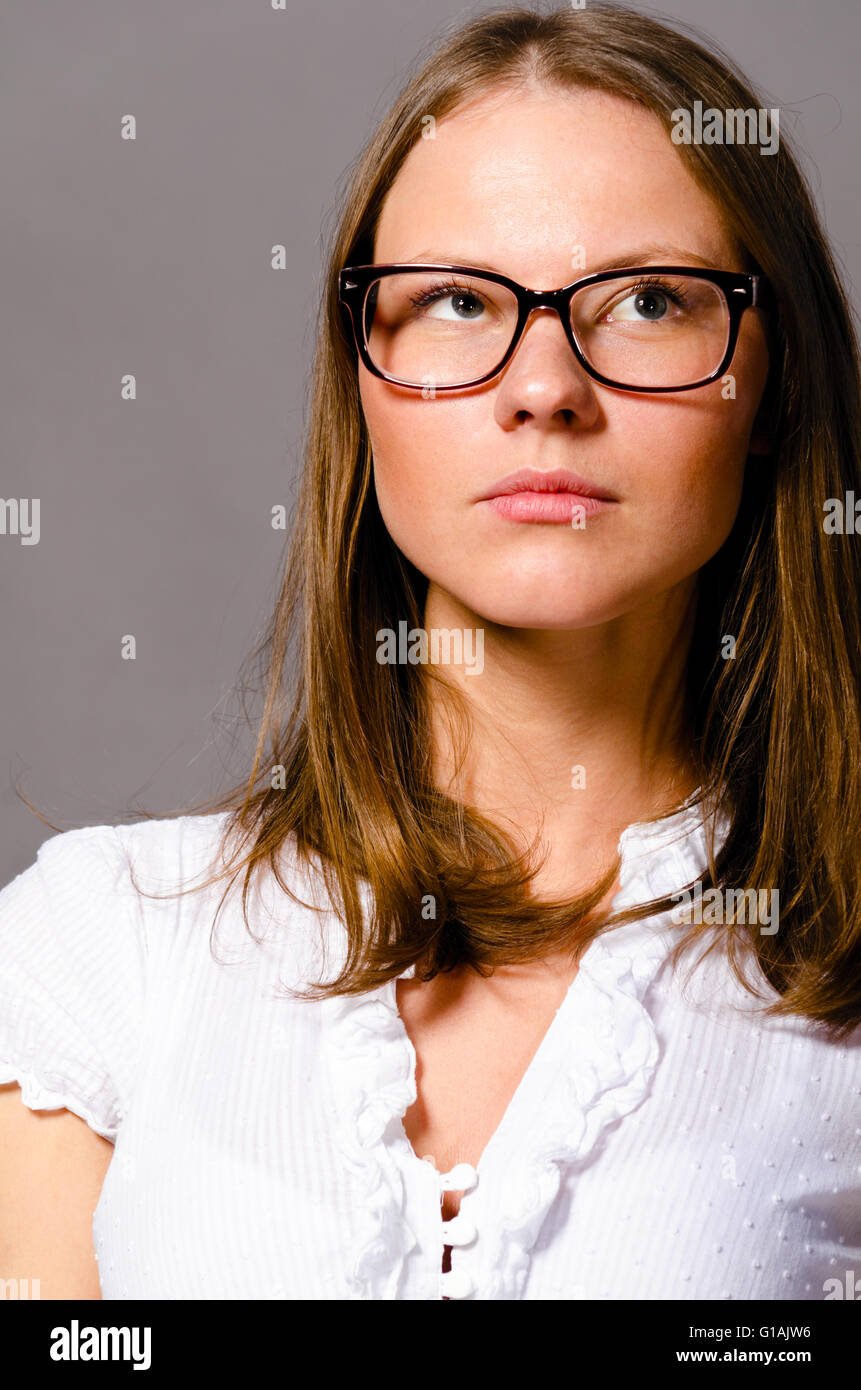 young caucasian woman Stock Photo - Alamy
