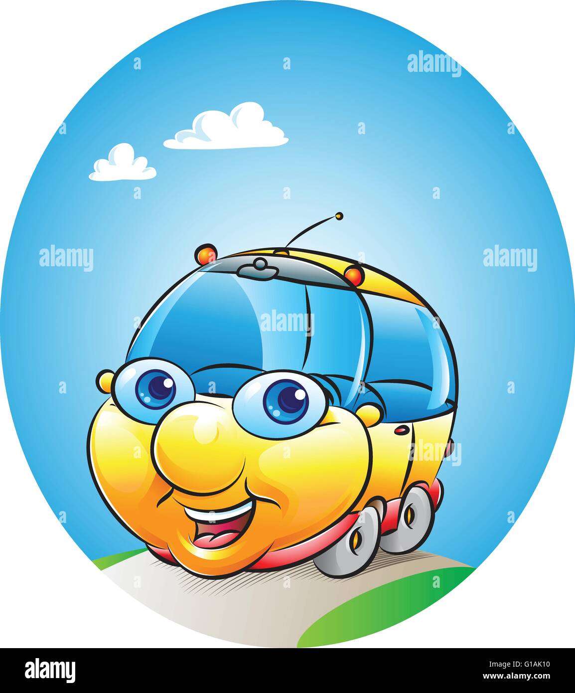 Car cartoon character hi-res stock photography and images - Alamy