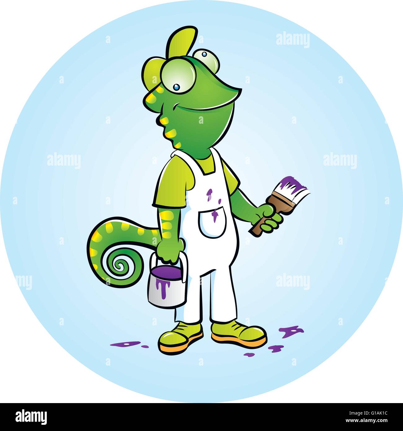 Cartoon character chameleon hi-res stock photography and images - Alamy