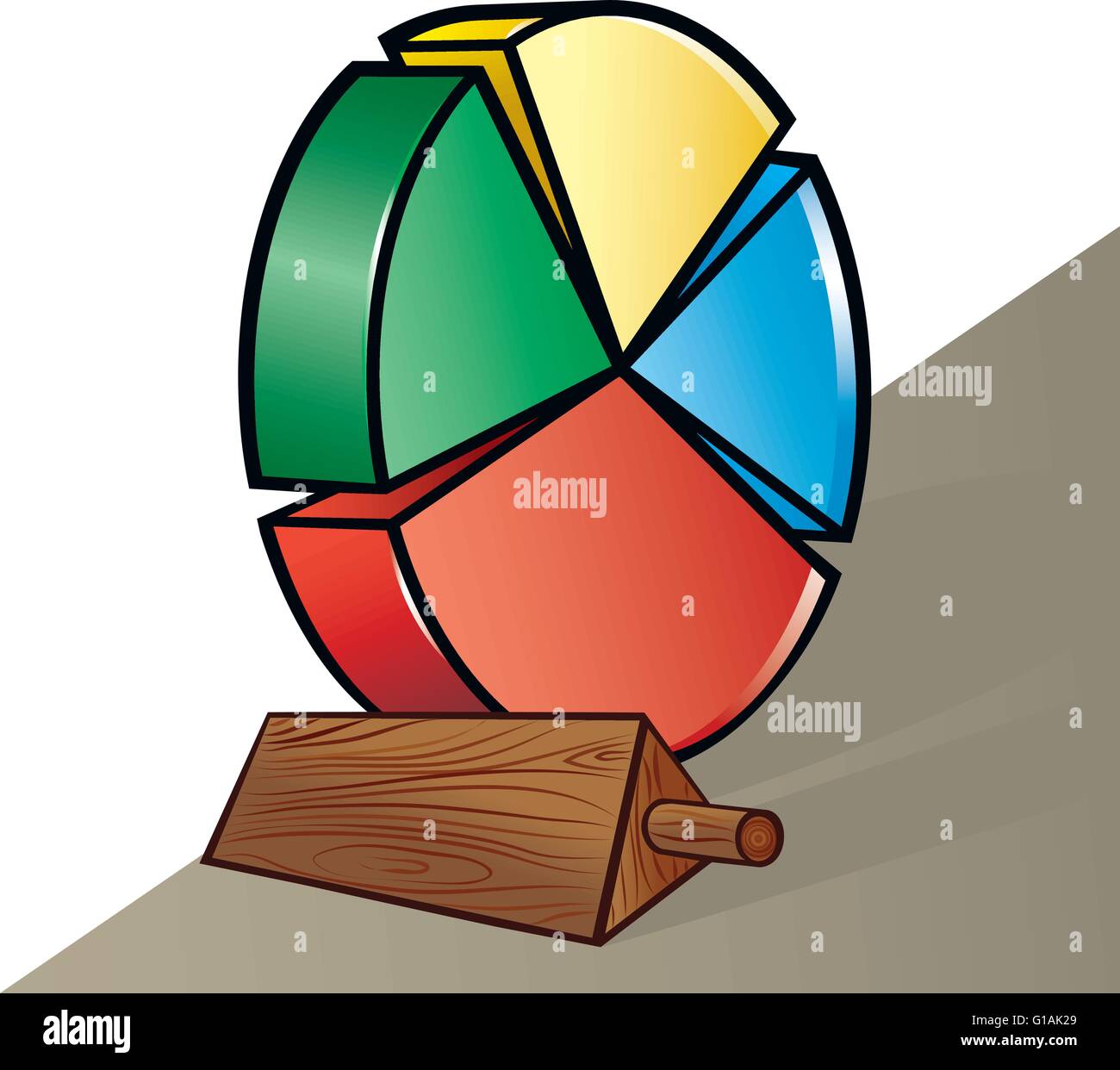 Wheel chart vector vectors hi-res stock photography and images - Alamy