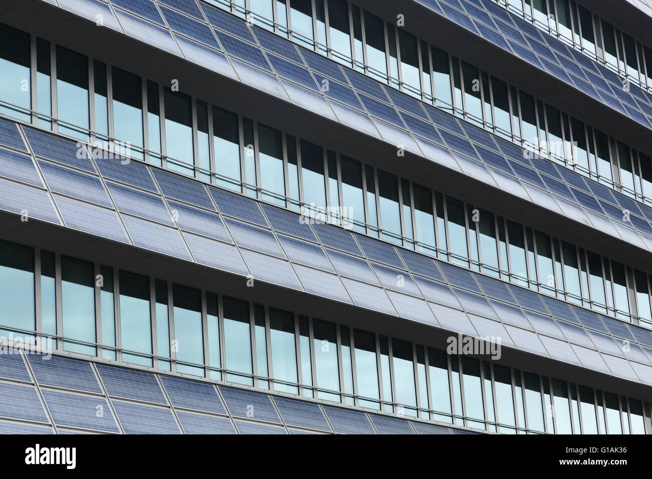 Solar panels on building facade hi-res stock photography and images - Alamy