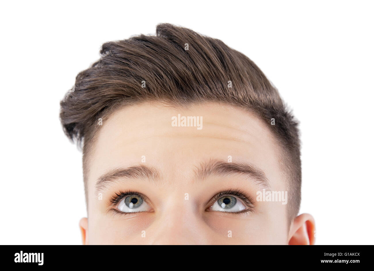 Face looking up hi-res stock photography and images - Alamy