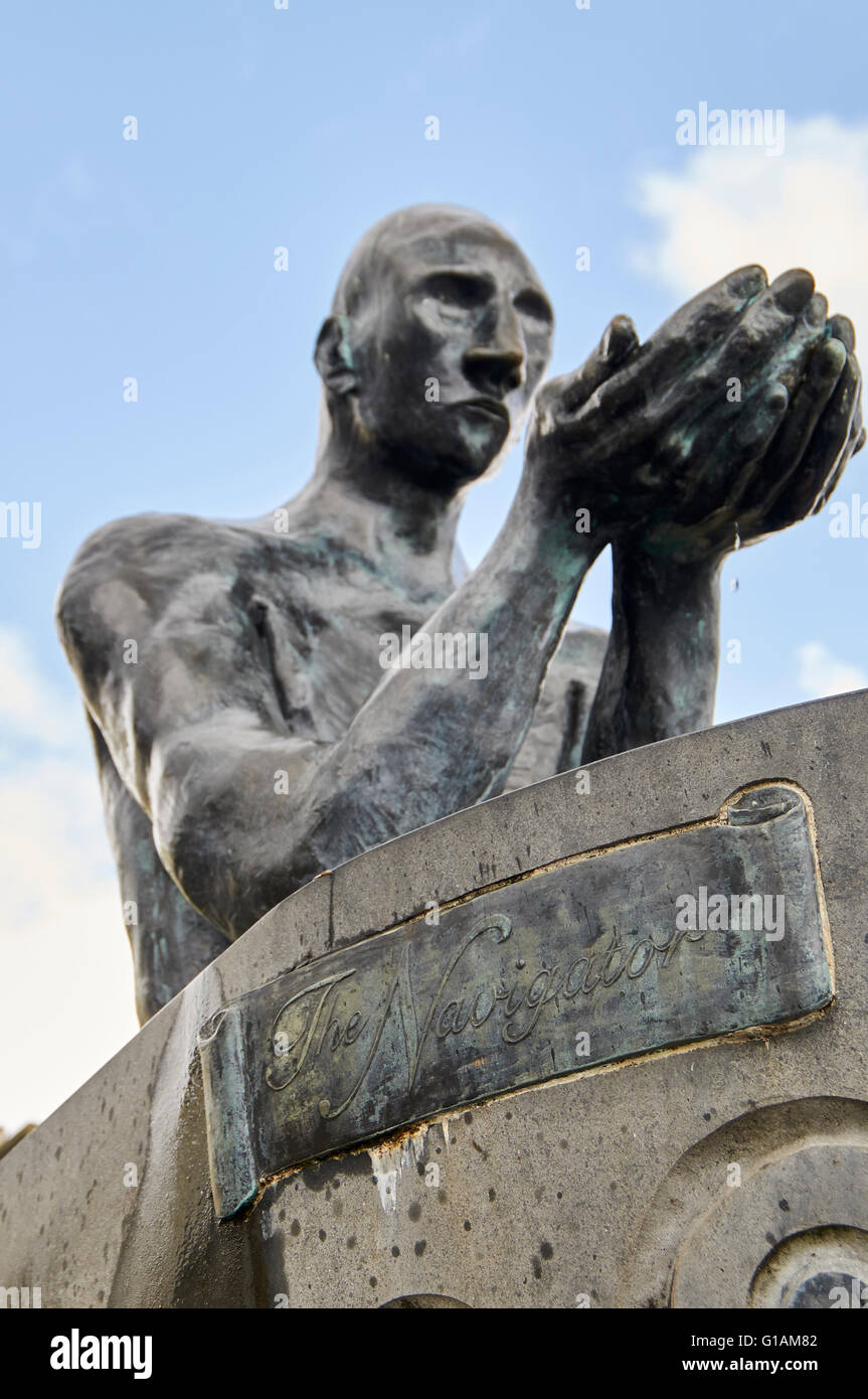 The Navigator Fountain Cobh. Sculpture depicting 'a Christ like figure ...