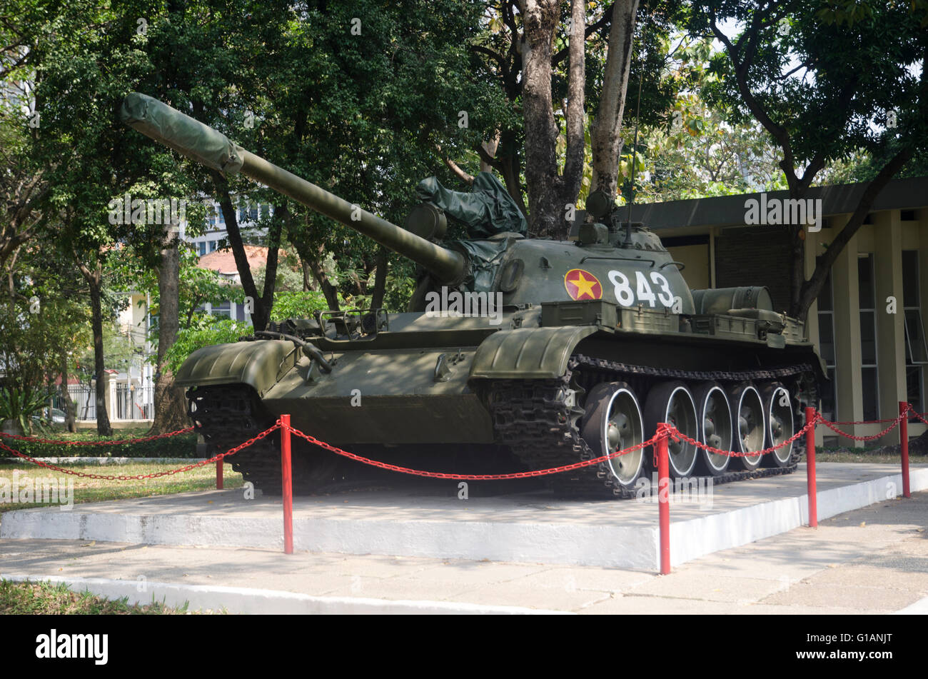 A tank at Reunification Palace, Ho Chi Minh, Vietnam Stock Photo - Alamy