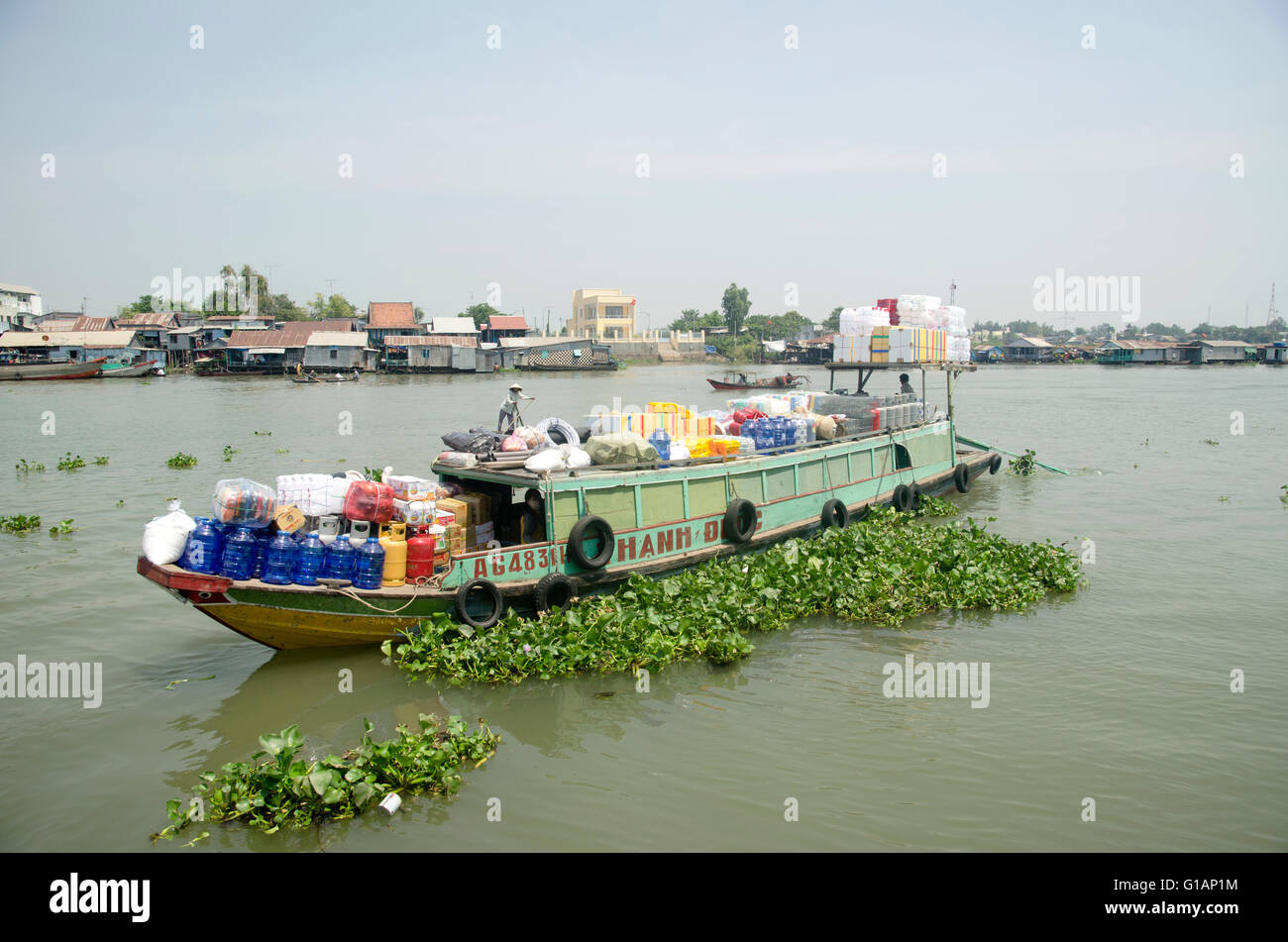 Chau Doc, Mekong river, South Vietnam Stock Photo - Alamy