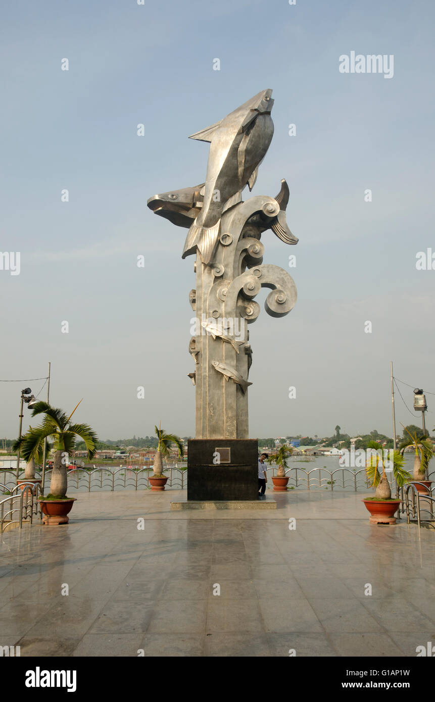 A sculpture of fish Panga, Chau Doc, Vietnam Stock Photo - Alamy