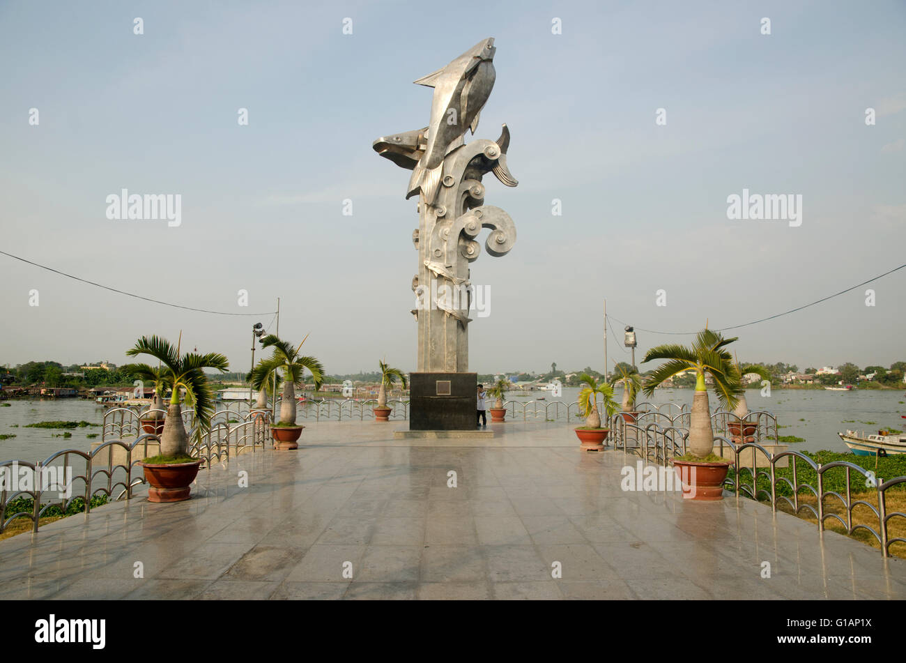 A sculpture of fish Panga, Chau Doc, Vietnam Stock Photo - Alamy