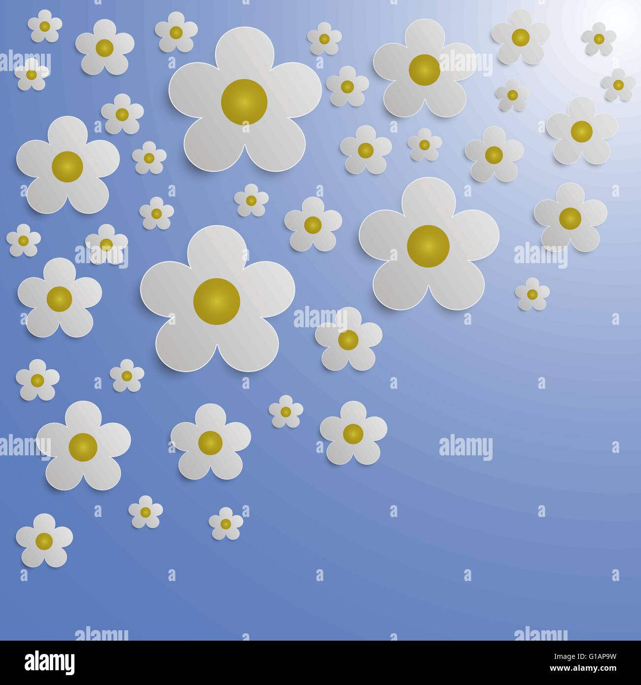 Summer Flower Paper Background Stock Vector Image & Art - Alamy