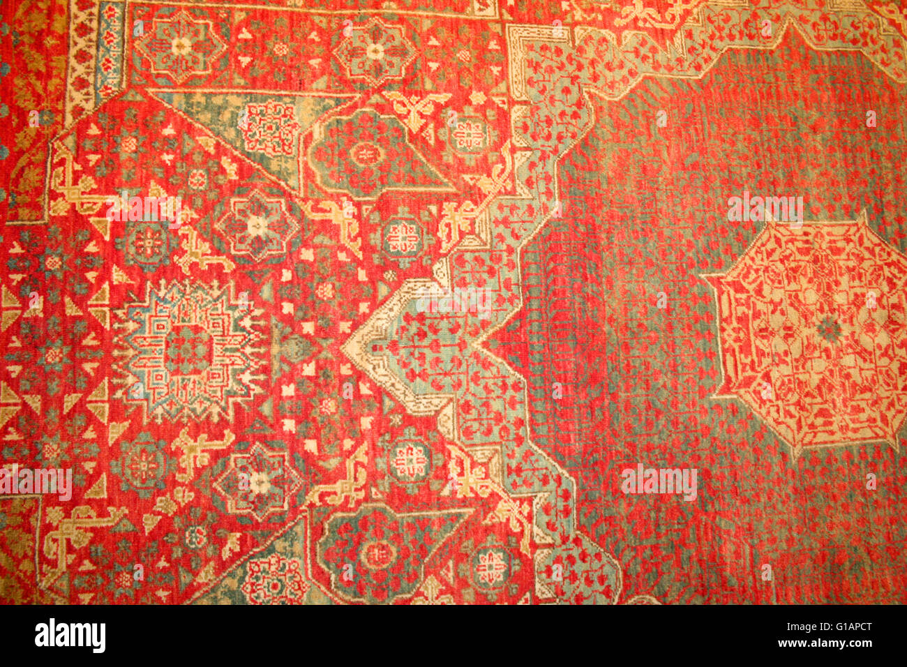 turkish carpet pattern as background Stock Photo - Alamy