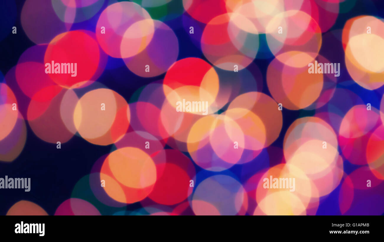 Abstract background with bright festive colored lights Stock Photo - Alamy