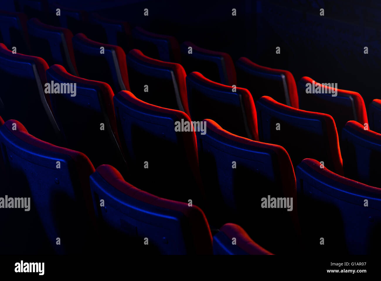 Young romantic loving couple kissing at the cinema, relationships and ...