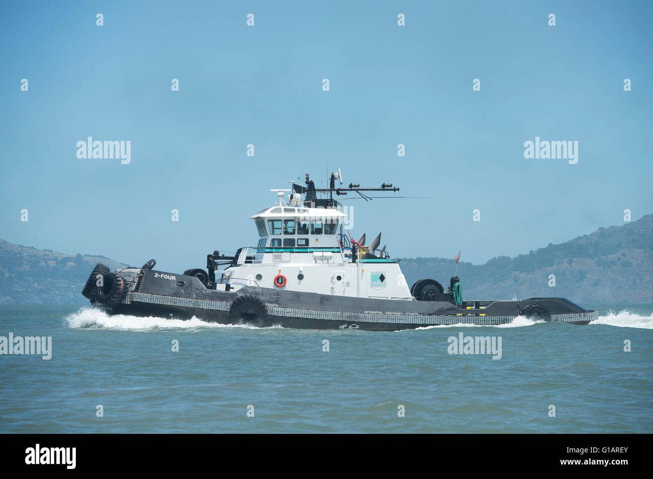 Commercial Tug Boat, Z-Four. San Francisco, California, USA Stock Photo ...