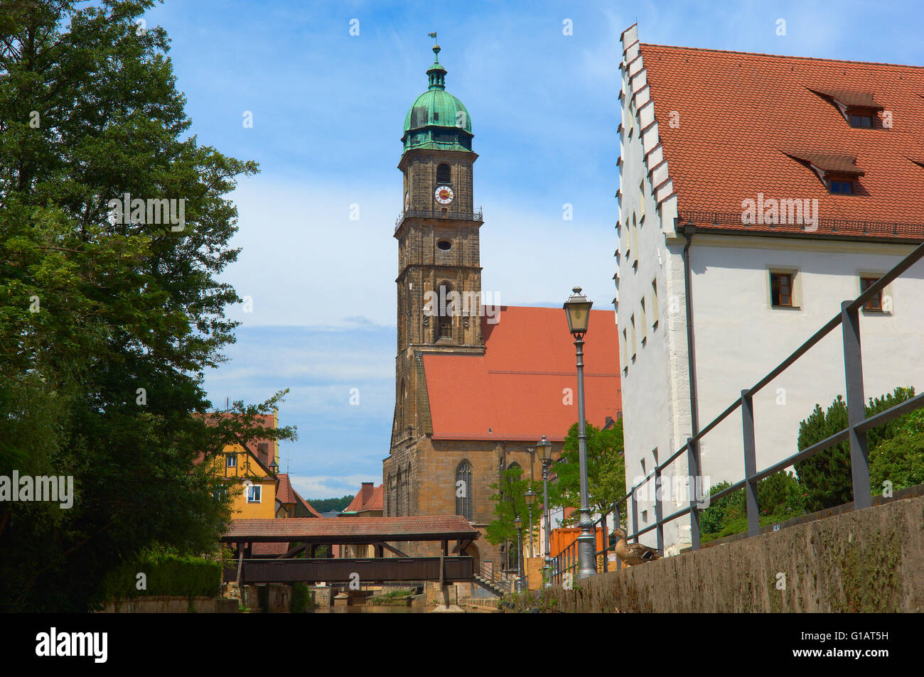 Amberg, St Martin Church, Upper Palatinate , Bavaria Germany Stock ...