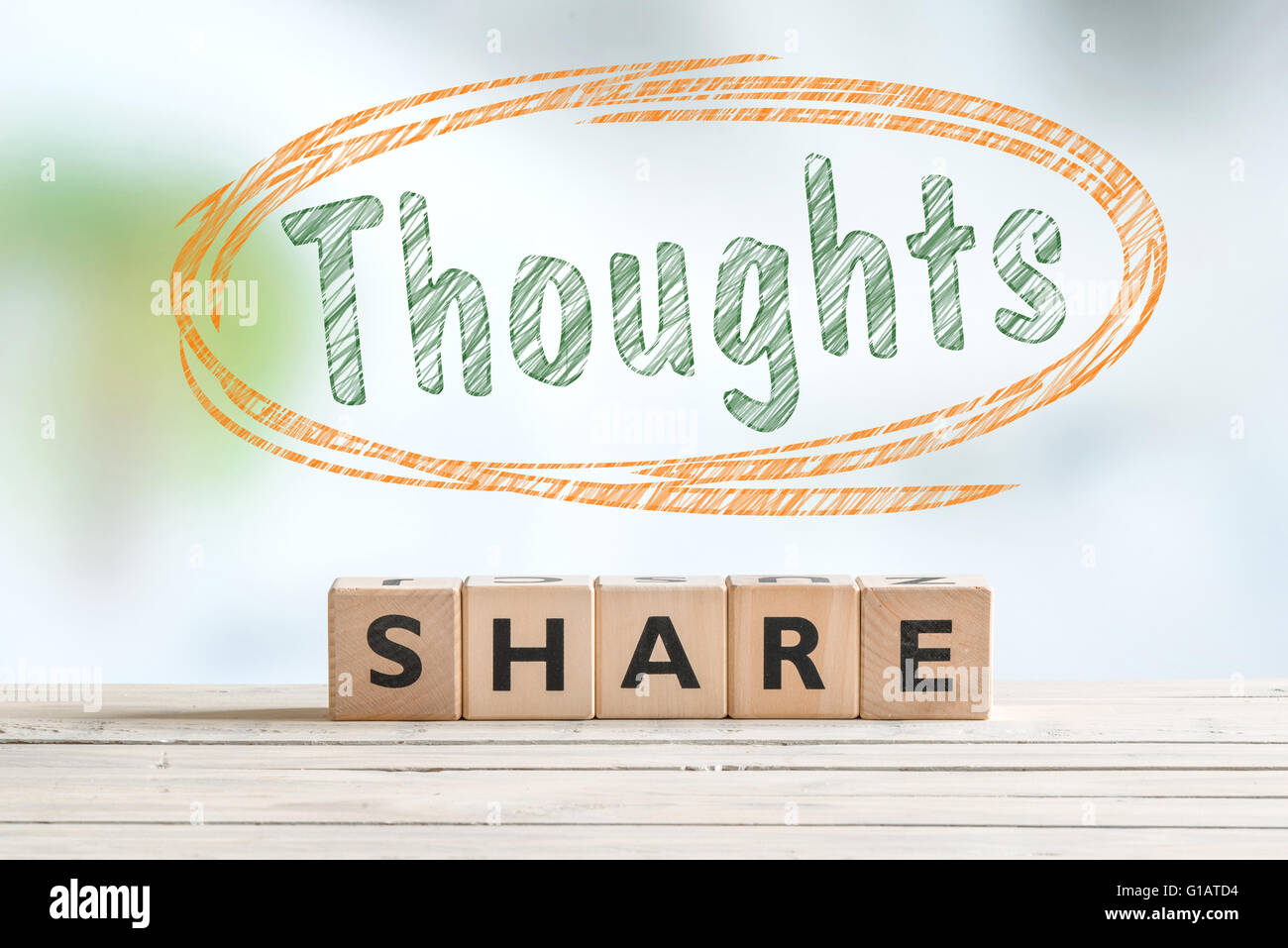 Share word made hi-res stock photography and images - Alamy