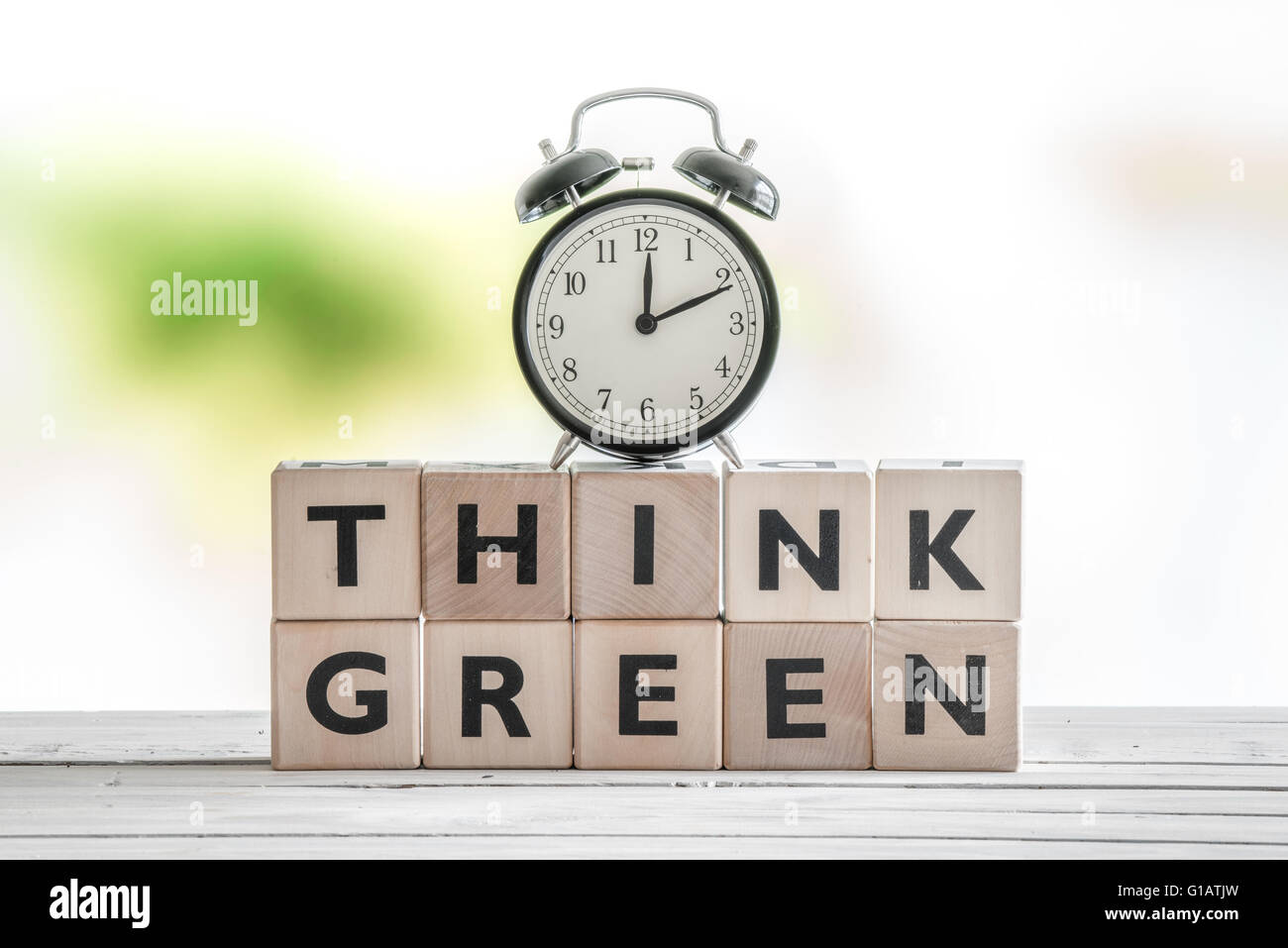 Think green think clean hi-res stock photography and images - Alamy