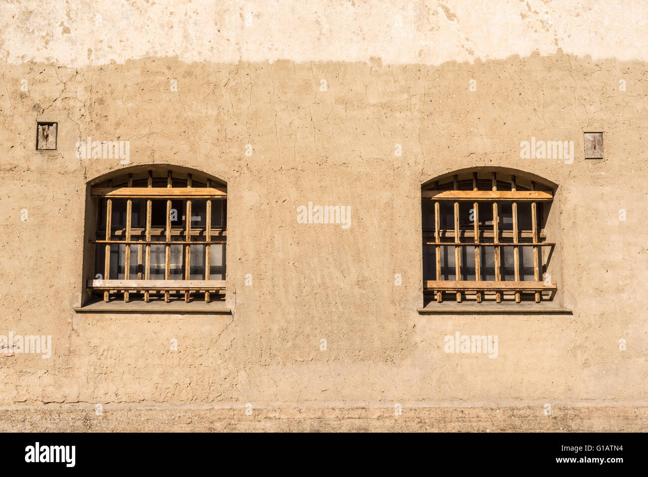Prison building bars on windows hi-res stock photography and images - Alamy