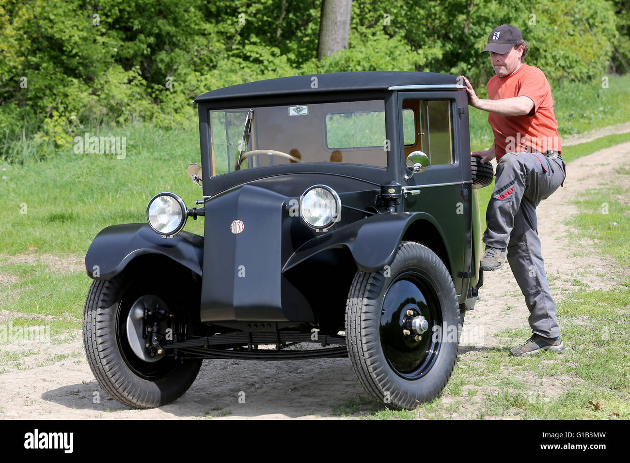 Replica of the pre-war vehicle Tatra 49, made in renovation company ...