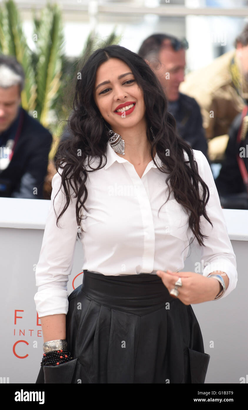 Cannes, France. 12th May, 2016. Israeli actress Maisa Abd Elhadi pose ...