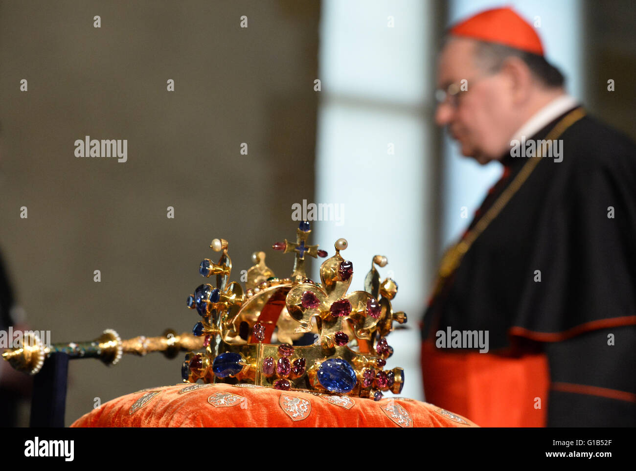 Prague, Czech Republic. 12th May, 2016. Seven key holders unlocked ...